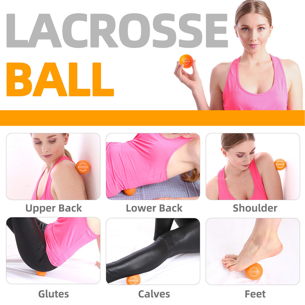 MURLIEN Massage Ball Set, Spiky Ball & Lacrosse Ball for Trigger Point